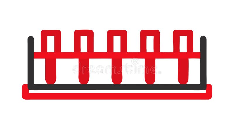 Test Tube Rack Icon for Science, Research, and Laboratory Work, Vector ...