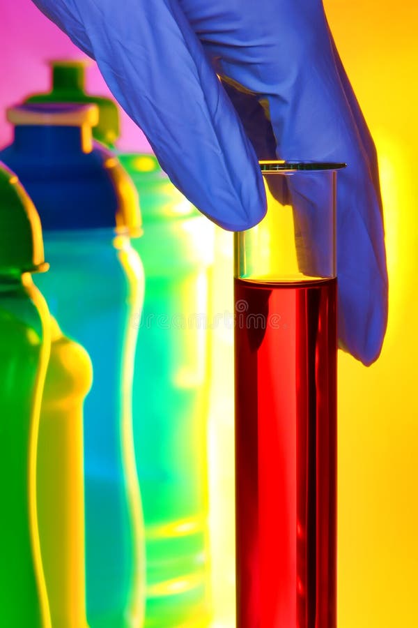 Experiment in Science Research Lab Stock Photo - Image of pipette ...