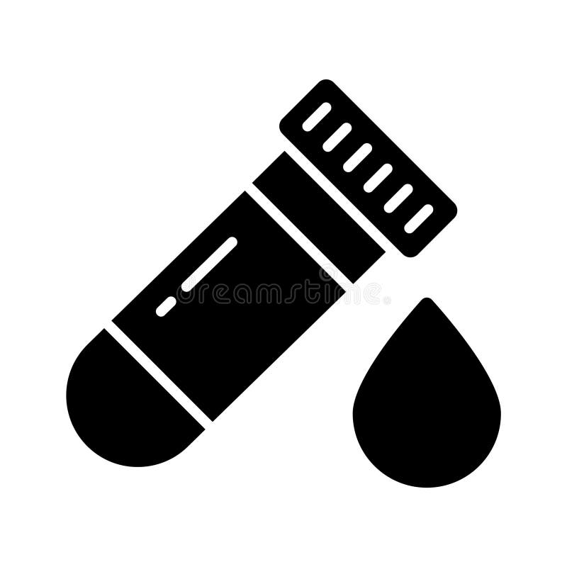 Test Tube Trendy Editable Icon, Blood Test Vector Design Stock Vector ...
