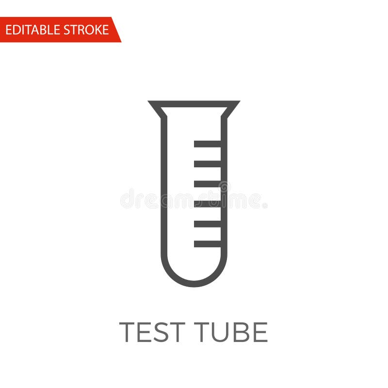 Test Tube Vector Icon stock vector. Illustration of pharmacology ...