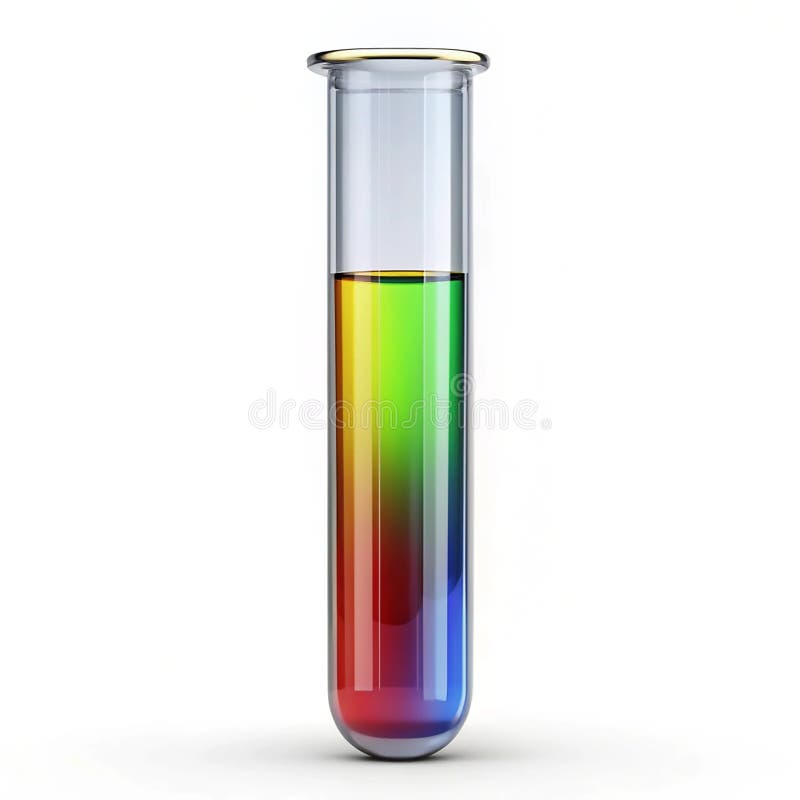 Test Tube on White Background Stock Image - Image of tube, white: 338093055
