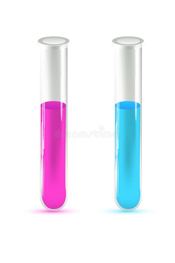 Pink liquid test tubes stock vector. Illustration of laboratory - 19217317