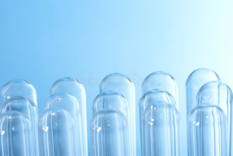 Inverted Test Tubes in a Laboratory Rack Stock Photo - Image of close ...