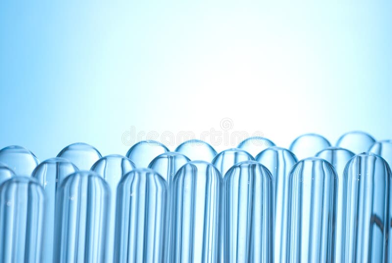 Inverted Test Tubes in a Laboratory Rack Stock Photo - Image of close ...