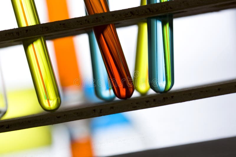 Science and Medical Research Test Tubes Stock Photo - Image of material ...