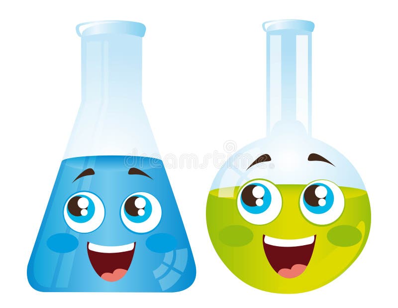 Test tubes cartoons stock vector. Illustration of eyes - 22742807