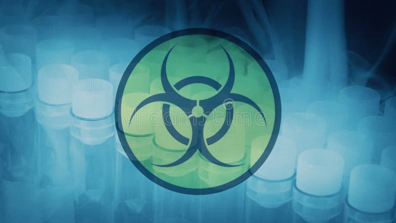 Test Tubes of Dangerous Biological Agent Stock Footage - Video of cold ...