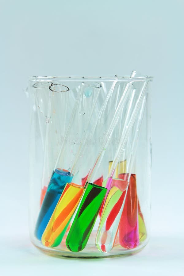 Test Tubes with Different Solutions Stock Image - Image of solutions ...