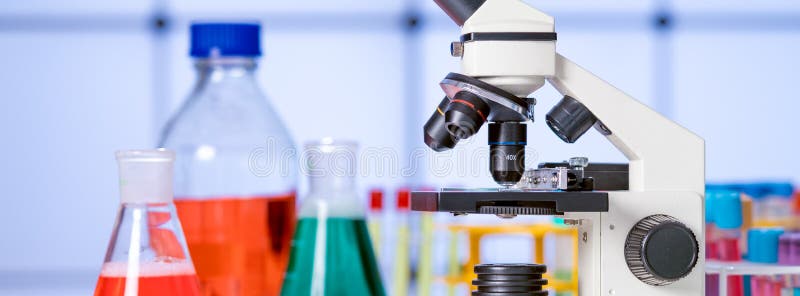 Flasks stock image. Image of scientific, laboratory, bright - 8297233