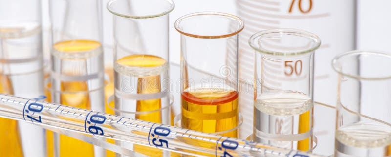 Test Tubes and Glassware in Chemistry Laboratory Stock Image - Image of ...