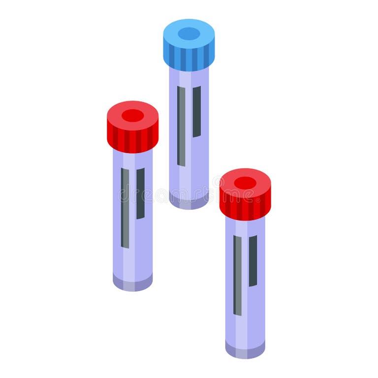 Test Tubes Icon Isometric Vector. Indicator Compare Stock Vector ...