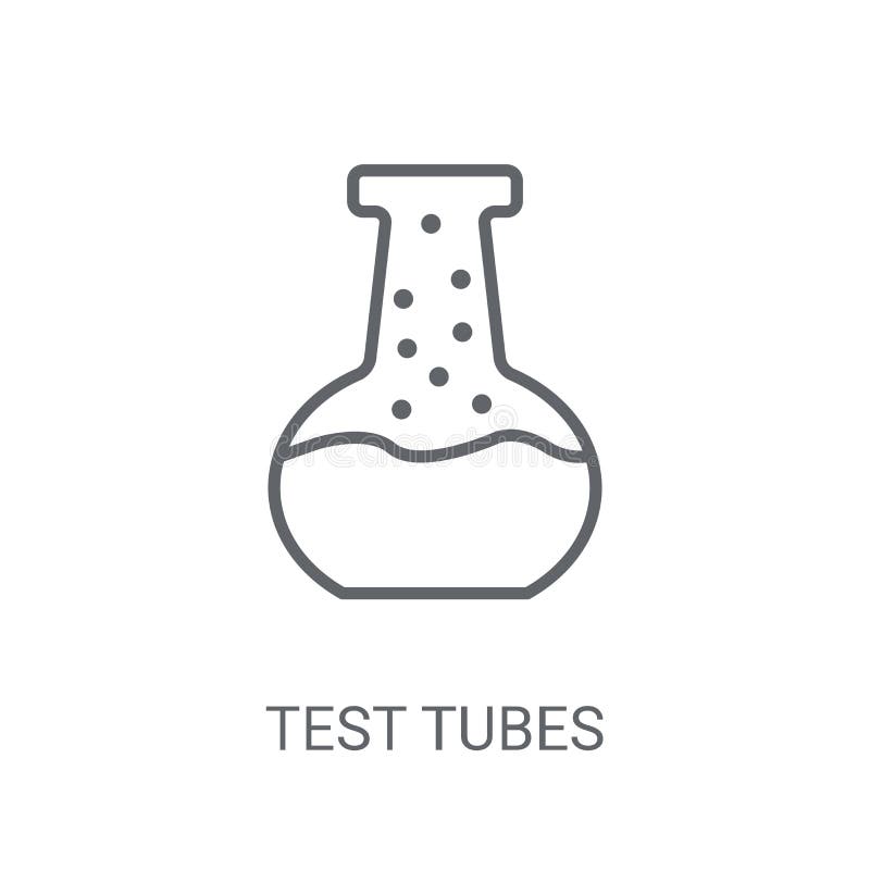Test Tubes Icon. Trendy Test Tubes Logo Concept on White Backgro Stock ...