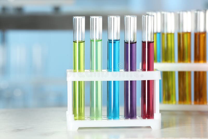 Test Tubes with Liquid Samples. Laboratory Analysis Stock Image - Image ...