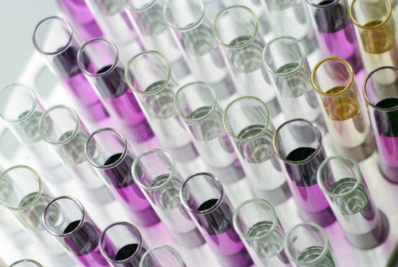 Test Tubes with Liquid Specimens Stock Image - Image of detailed, glass ...