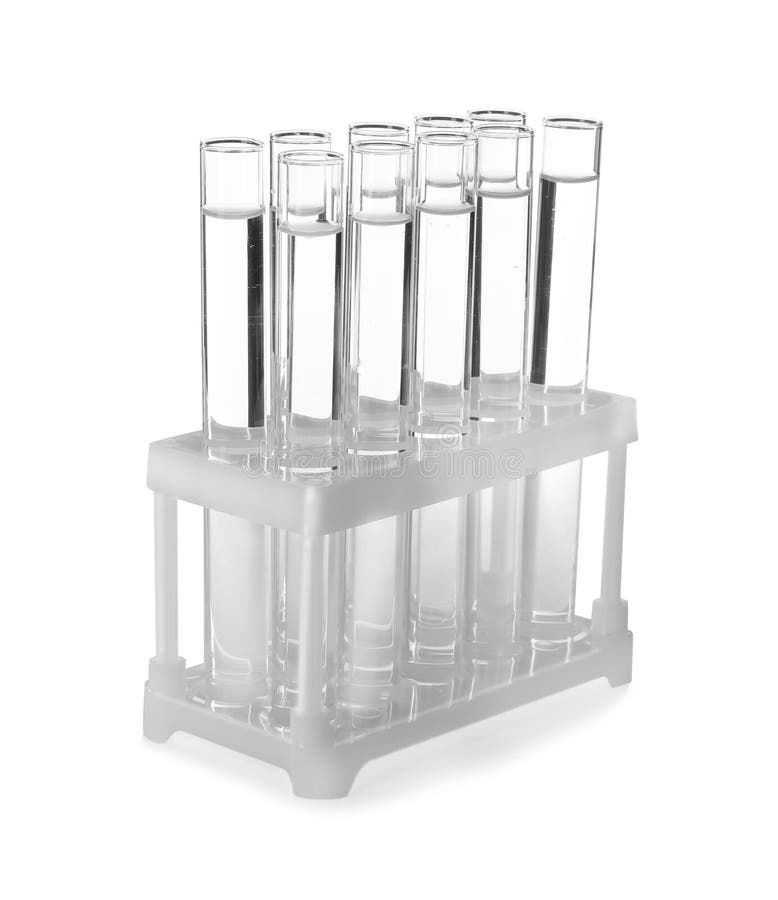 Test Tubes and Other Laboratory Glassware with Plants on Table Indoors ...