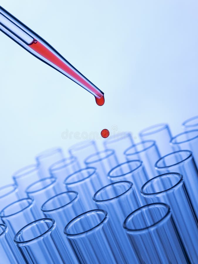 Dropped Blood Onto Microscope Slide 1 Stock Photo - Image of drop ...