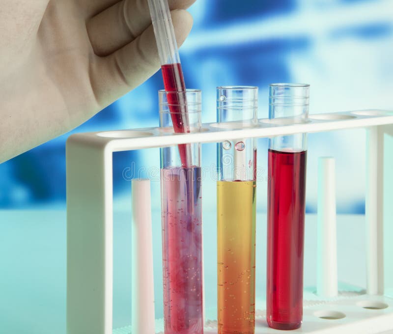 Test tubes and pipette stock image. Image of experiment - 19295961