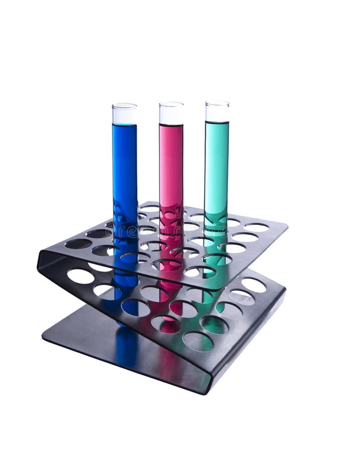 Test tubes and rack stock photo. Image of glass, metal - 13456832