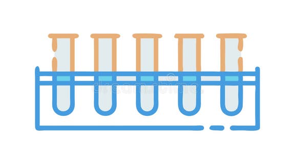 Test Tubes Rack Icon Laboratory Science Research Array, Vector Design ...