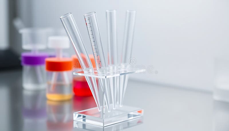 Test Tubes in Rack Science Lab Equipment and Chemistry Experiment Tools ...