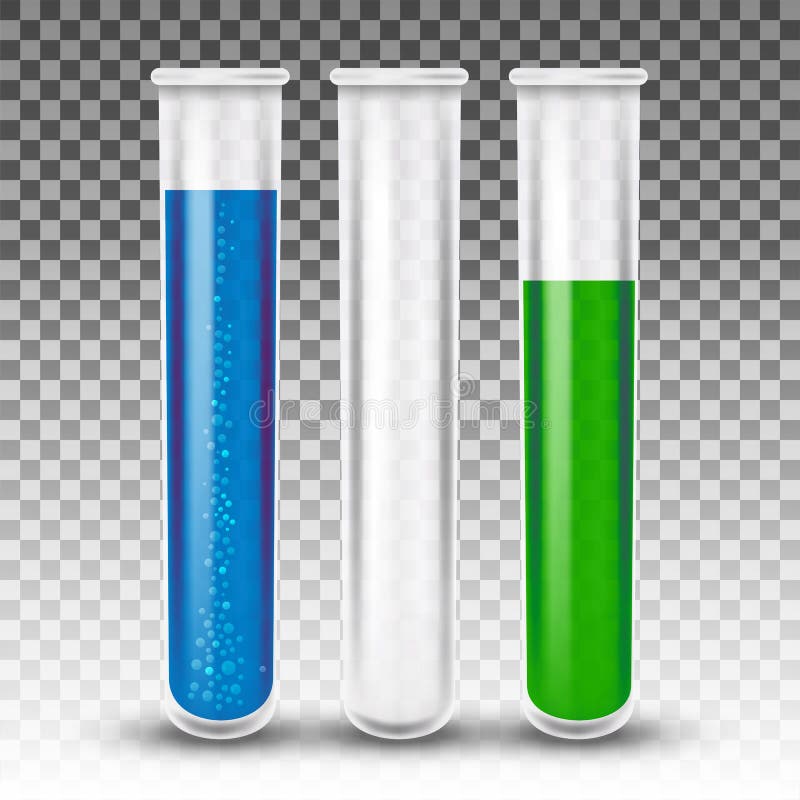 Test tubes realistic stock vector. Illustration of microbiology - 100668458