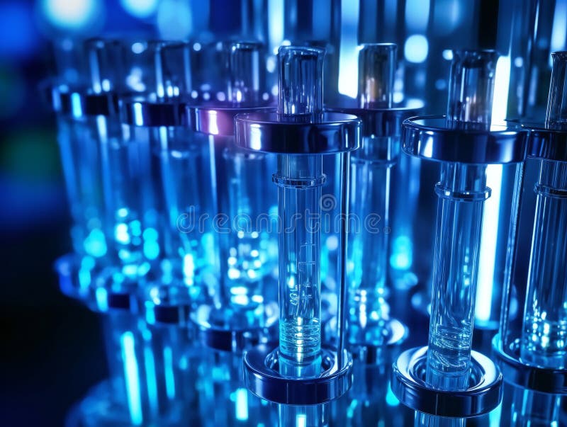 Test Tubes in the Science Lab. Development of New Chemicals Stock ...