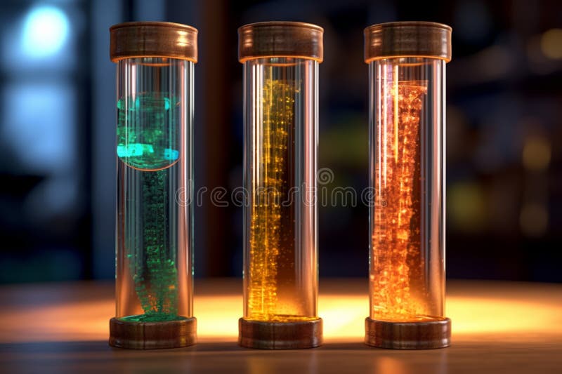 Test Tubes in a Science Lab with Generative AI Stock Illustration ...