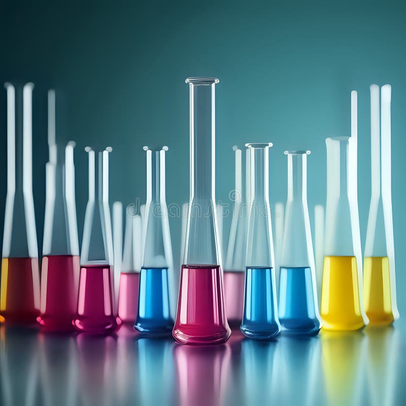 Test Tubes in a Science Laboratory Setting - Generated by Ai Stock ...
