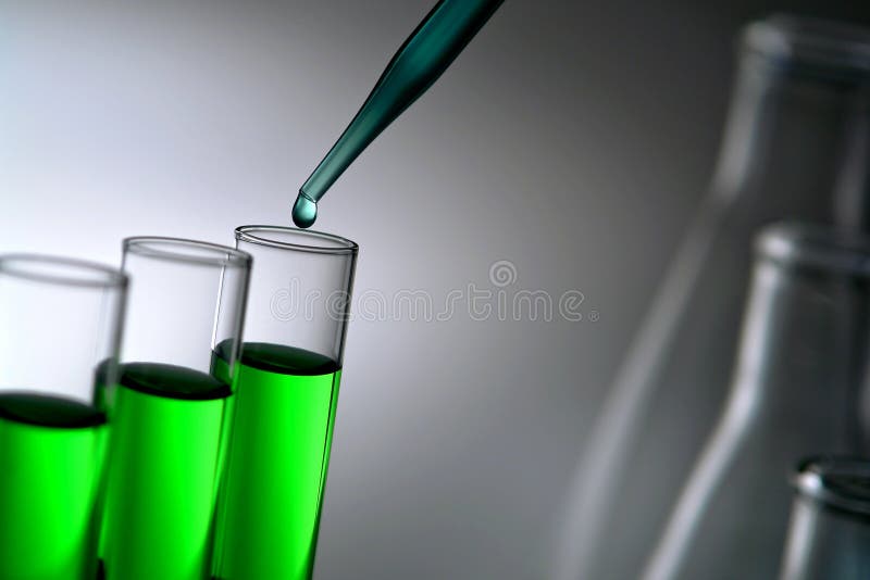 Experiment in Science Research Lab Stock Photo - Image of pipette ...