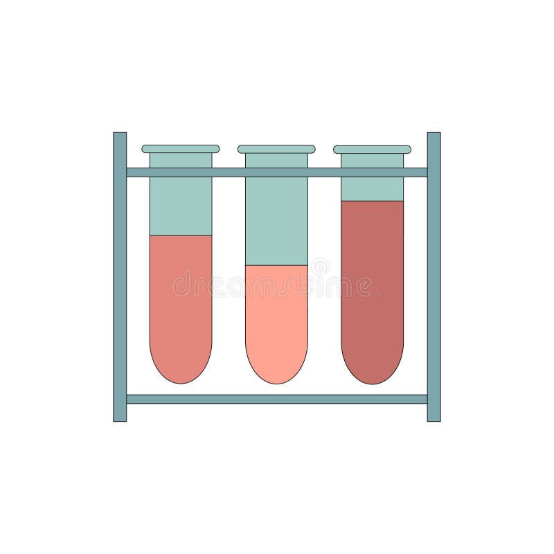 Test Tubes. Set of Glassware for the Laboratory. Three Test Tubes with ...