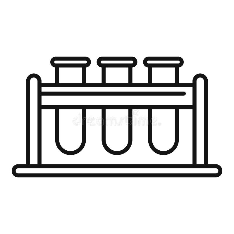 Test Tubes are Standing in a Wooden Support on a White Background Stock ...