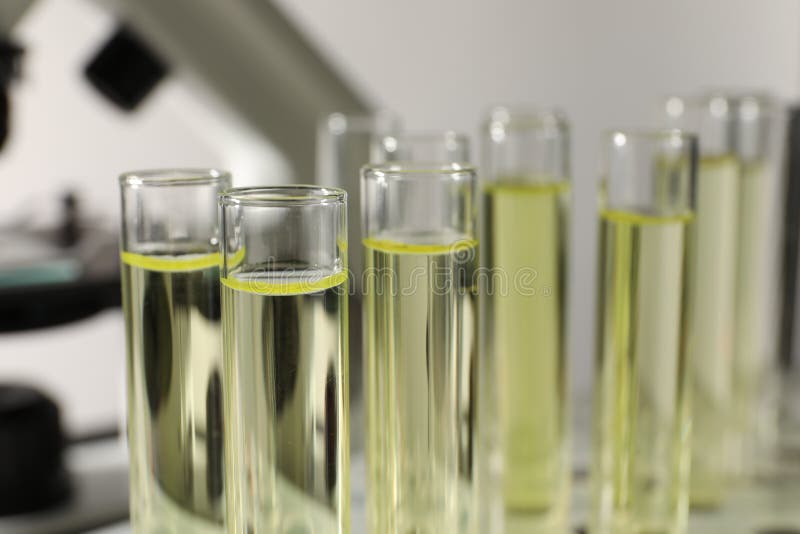 Test Tubes with Urine Samples for Analysis, Closeup Stock Photo - Image ...