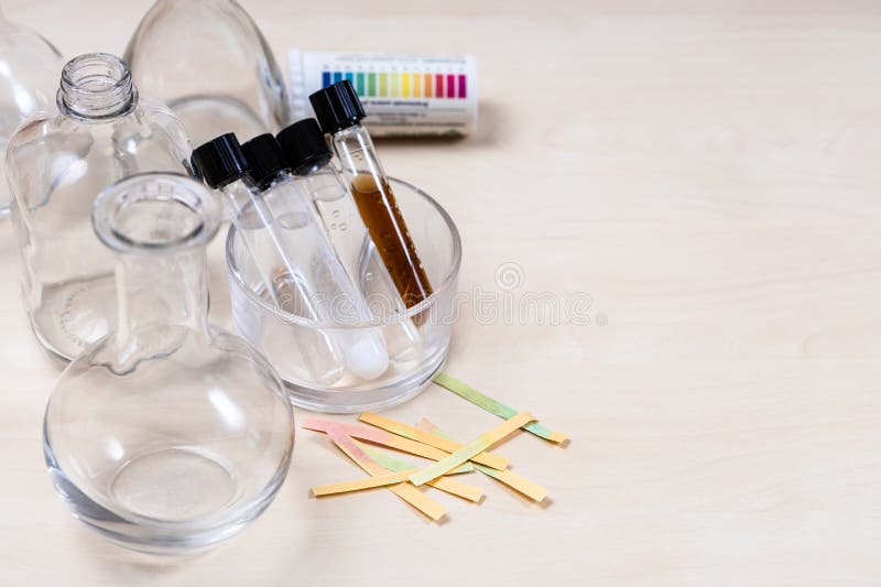 Test Tubes with Various Liquids, Used Indicators Stock Image - Image of ...