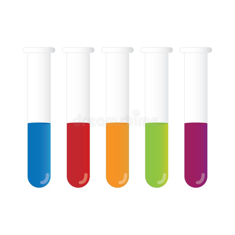 Test Tubes. Vector Illustration Decorative Design Stock Vector ...