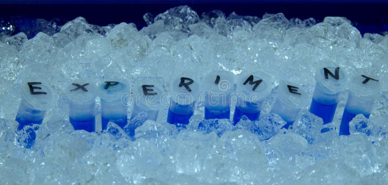 Experimental Test Tubes on Ice Stock Image - Image of analyst ...