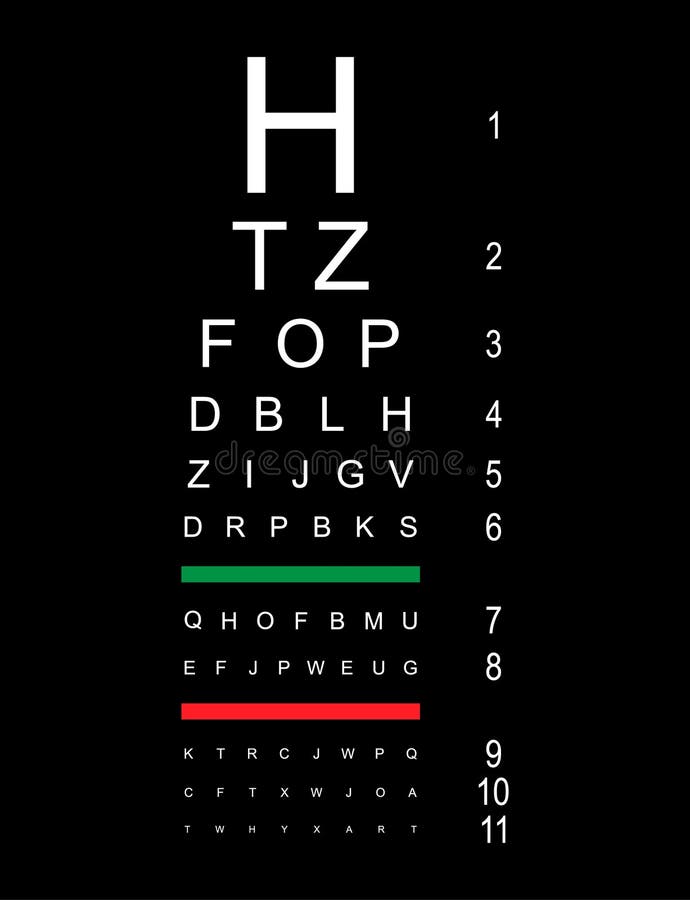 Test Visual Measure Icon, Optical Chart Letter Symbol, Optometrist ...