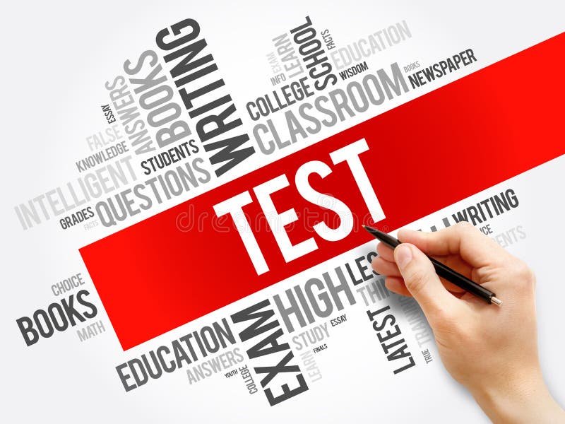 Test word stock image. Image of black, lesson, green - 25488843