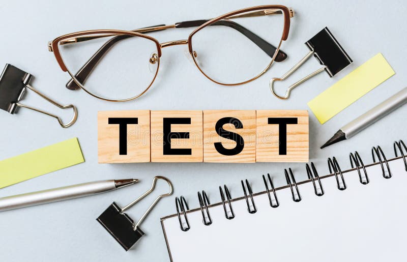 Test word stock image. Image of black, lesson, green - 25488843