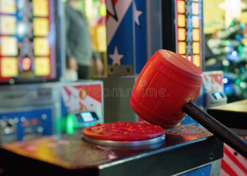 Test your strength! stock photo. Image of leisure, tester - 108445998