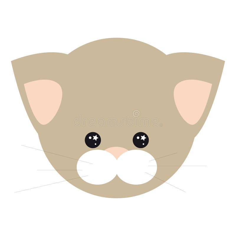 Testa del gatto illustrazione di stock. Illustrazione di pets - 16383819