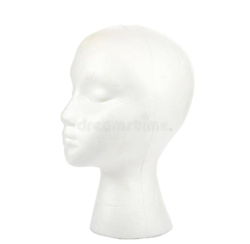 Parrucca Sulla Testa Della Schiuma Del Manichino Del Polistirolo ...
