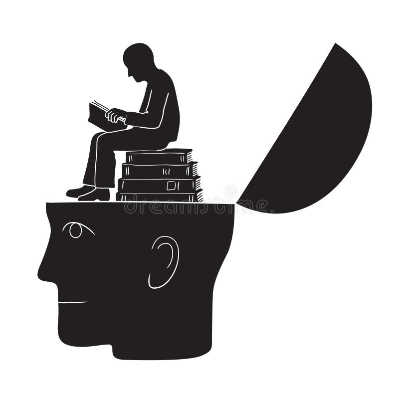 Symbolic Drawing of Head and Knowledge with Culture Stock Vector ...