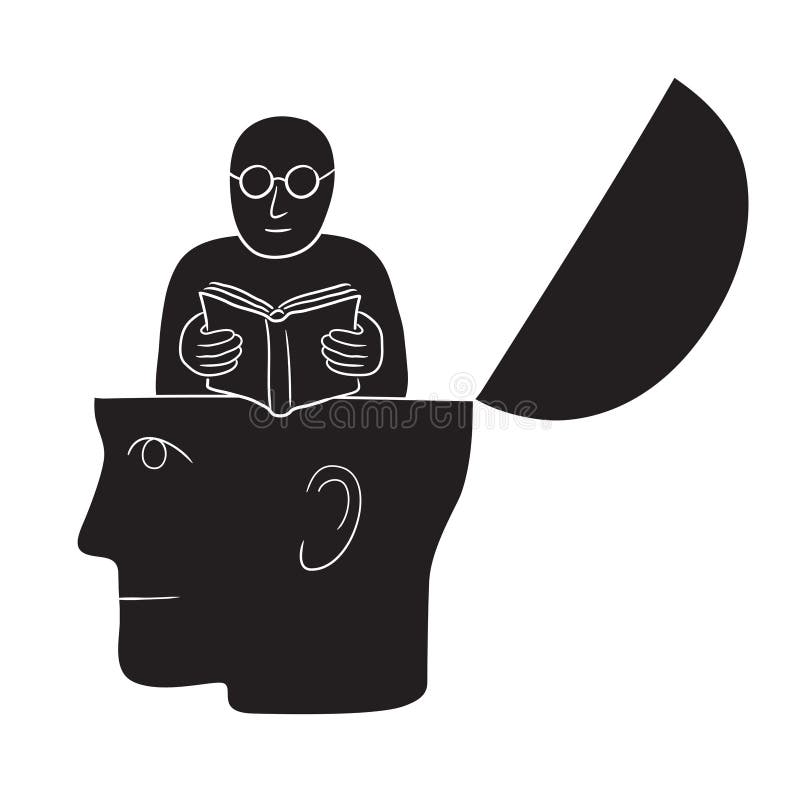 Symbolic Drawing of Head and Knowledge with Culture Stock Vector ...