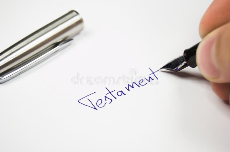 Testament stock image. Image of funeral, regulated, estate - 9664517