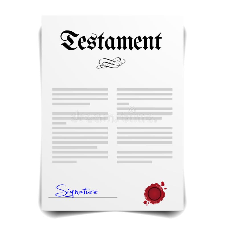 Last Will Pen stock illustration. Illustration of lawyer - 54428976