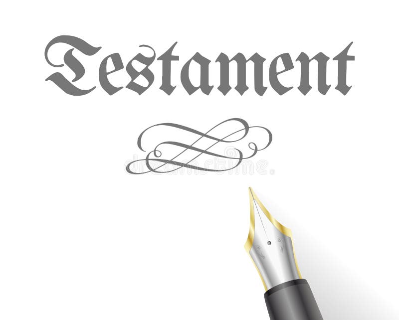 Last Will Pen stock illustration. Illustration of lawyer - 54428976