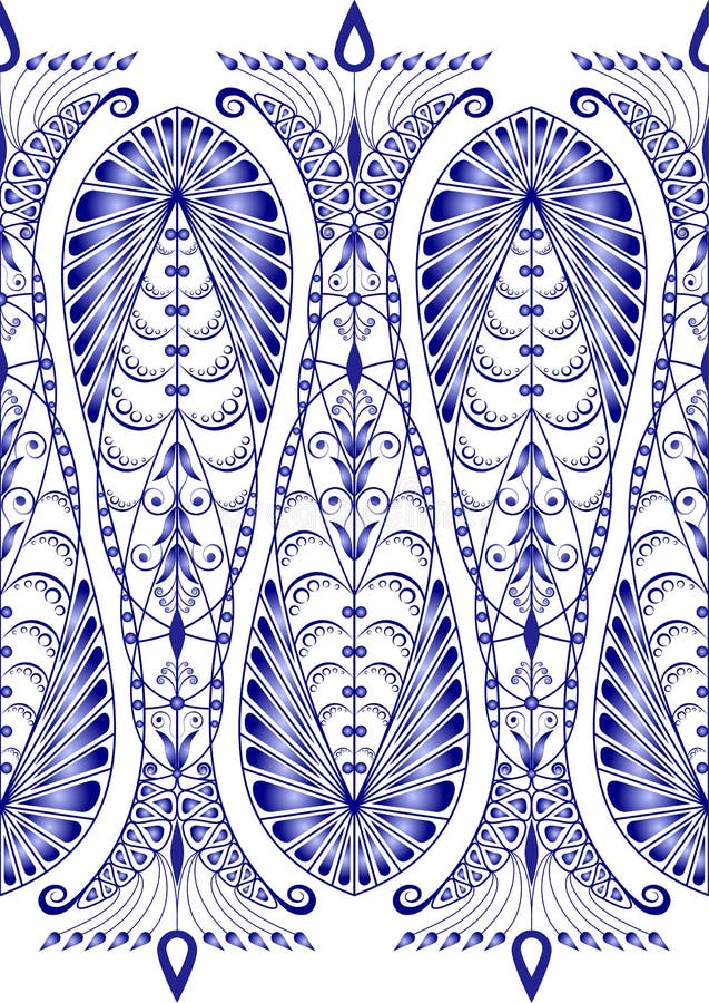 Teste Padrão Azul Bonito. Sem Emenda Ilustração do Vetor - Ilustração ...