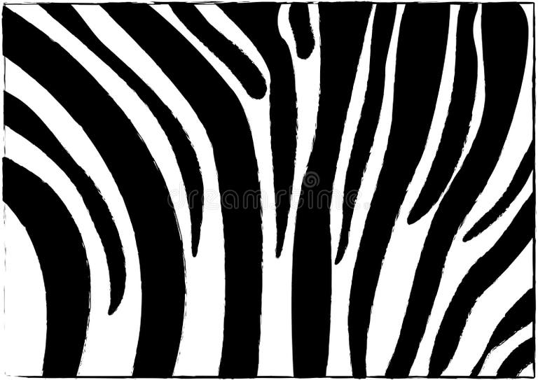 Teste padrão da zebra ilustração do vetor. Ilustração de fauna - 1745701