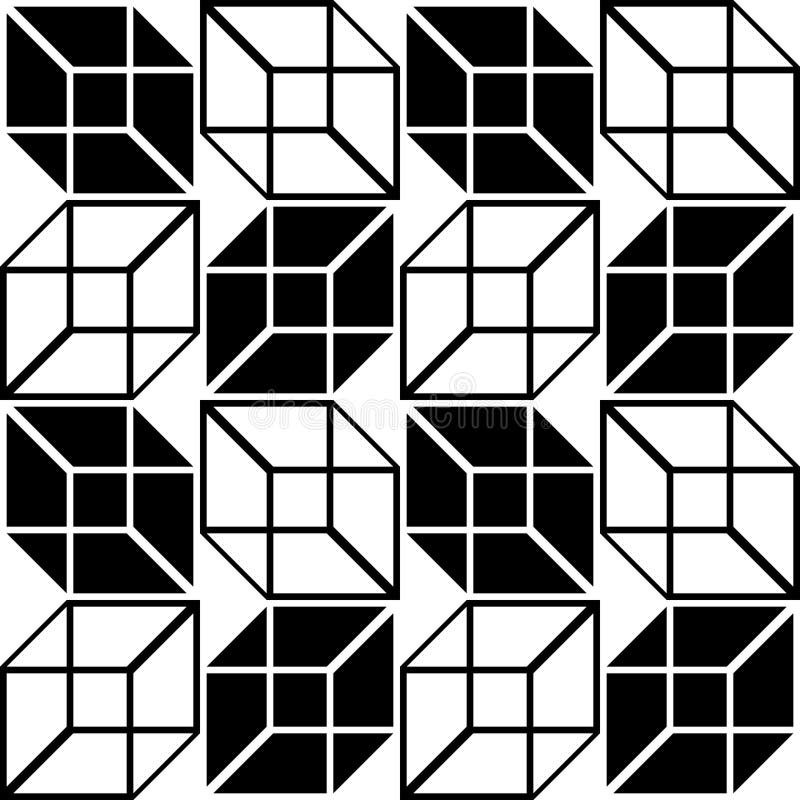 Teste Padrão Sem Emenda Do Cubo Ilustração do Vetor - Ilustração de ...