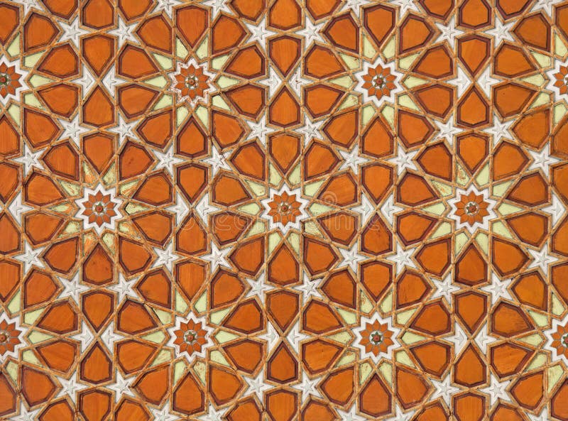 Teste Padr?o Isl?mico Alaranjado Do Arabesque Foto de Stock - Imagem de ...